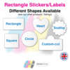 Custom Rectangle Stickers Printing | Killaprint