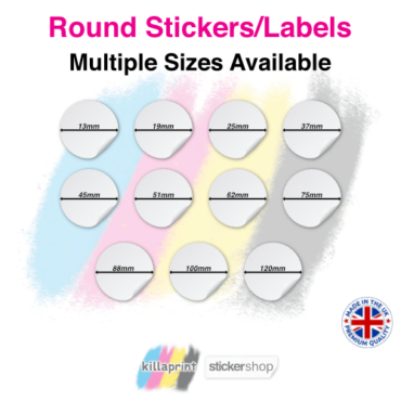 Custom Round Stickers Printing | Killaprint Stickershop